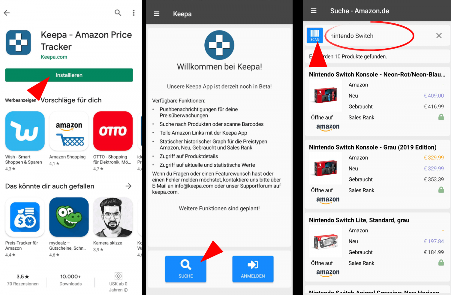 Keepa-App nutzen 1 » MyPaketshop