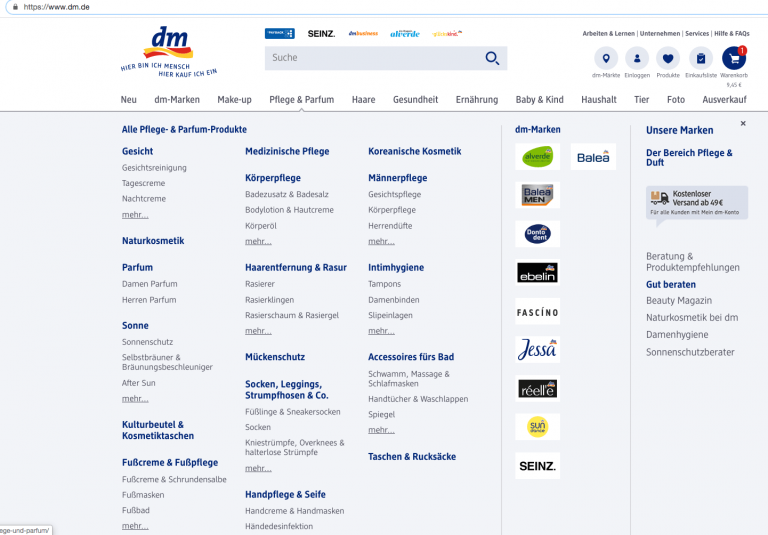dm.de: die dm-Drogerie im Internet MyPaketshop Ratgeber