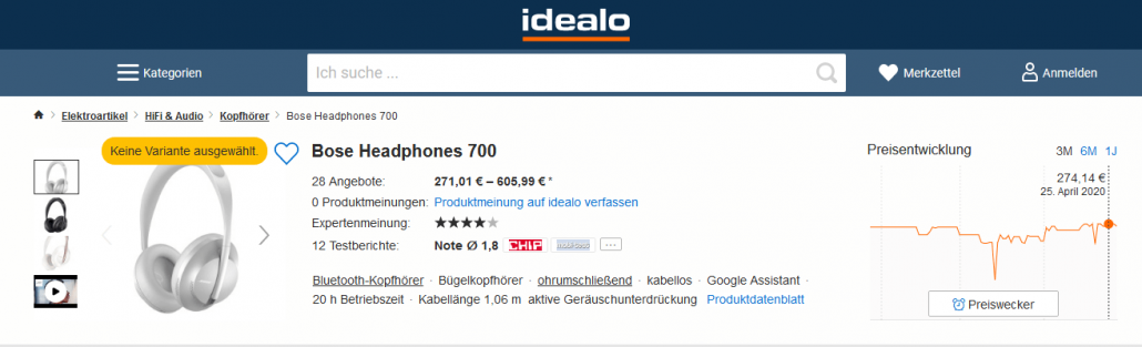 Preistracker 1: Online-Shopping günstiger MyPaketshop