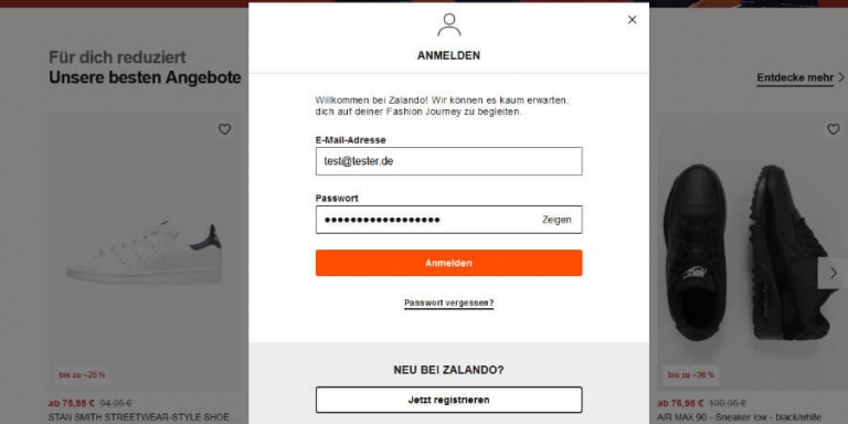 Rechnung einer Bestellung auf Zalando finden MyPaketshop